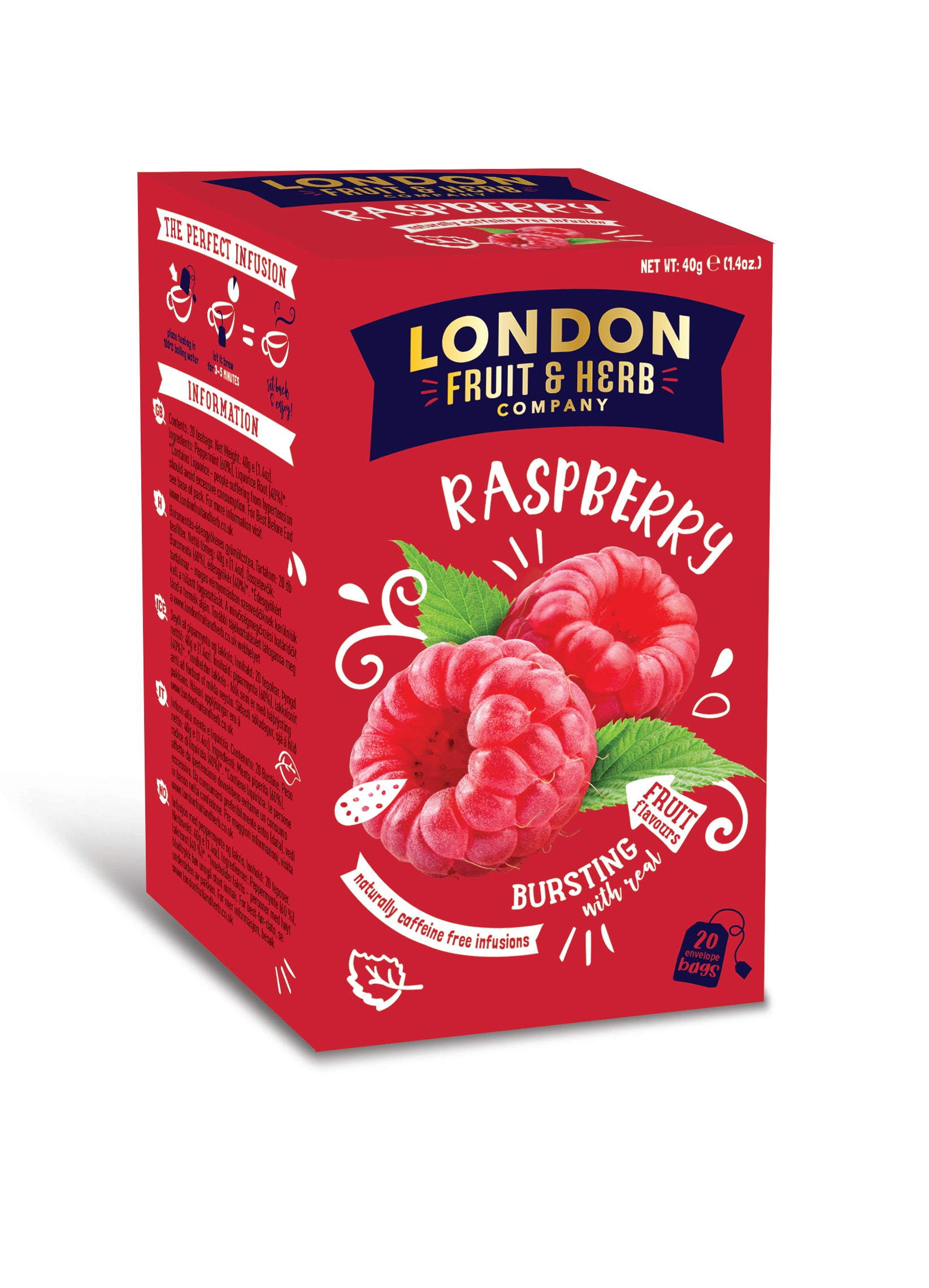 LONDON FRUIT & HERB Raspberry Rendezvous – GMB Morgan Tea